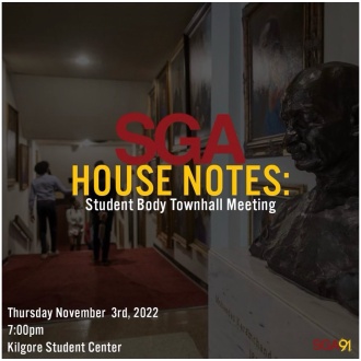 SGA HOUSE NOTES: Student Townhall Meeting - Student Government ...