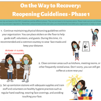Reopening Guidelines - Phase 1 - GivePulse Community Resources | GivePulse